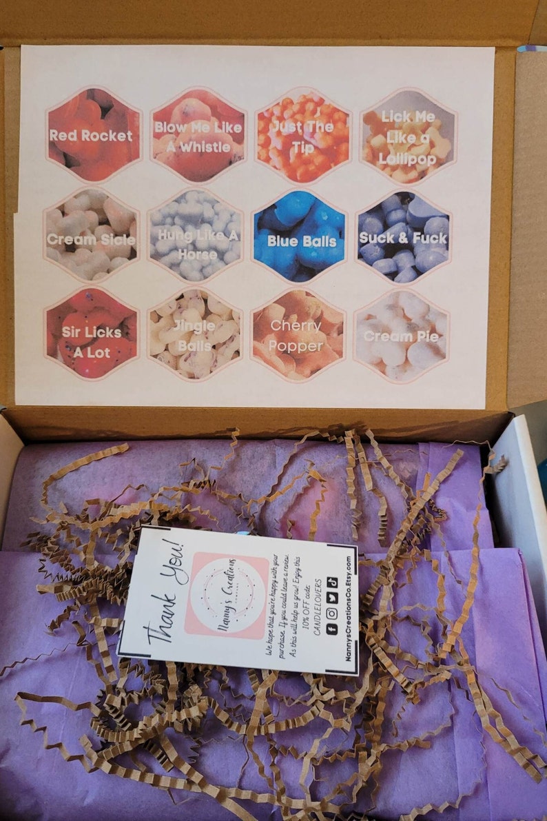 Dick Wax Melt Sampler Box 12 Wax Melt Samples of Bag of Dicks - Etsy