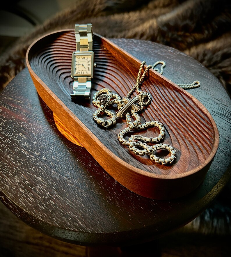 Walnut Catchall Welcome Home Valet Tray Military Gift Catch - Etsy