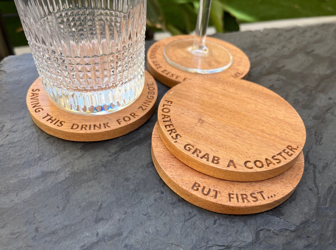 Big Brother Coasters, Tv Show Fan Gift, Wood Coaster Set, BB Fans, Wine ...
