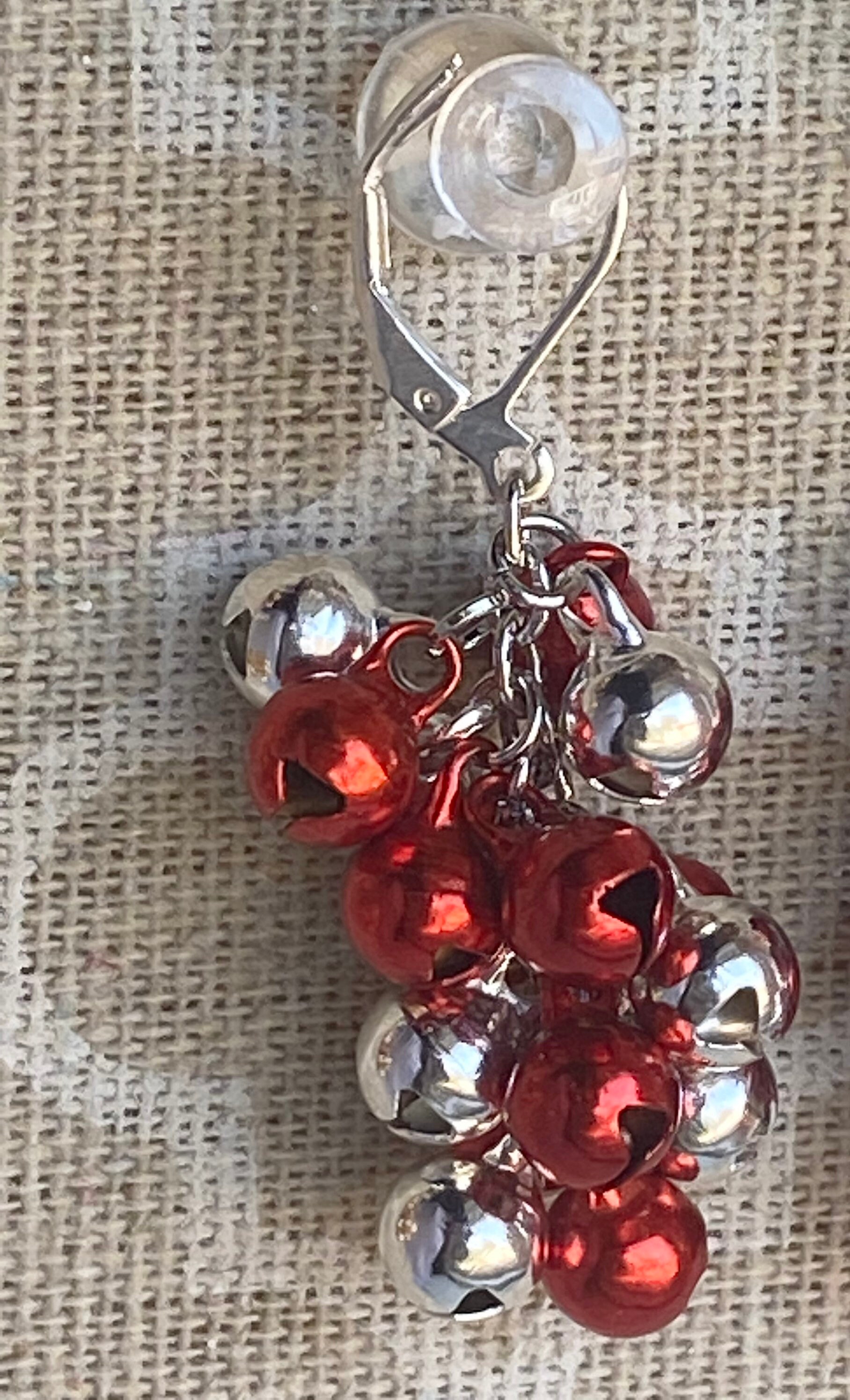 Jingle Bell Cluster Christmas Dangle Earrings - Etsy