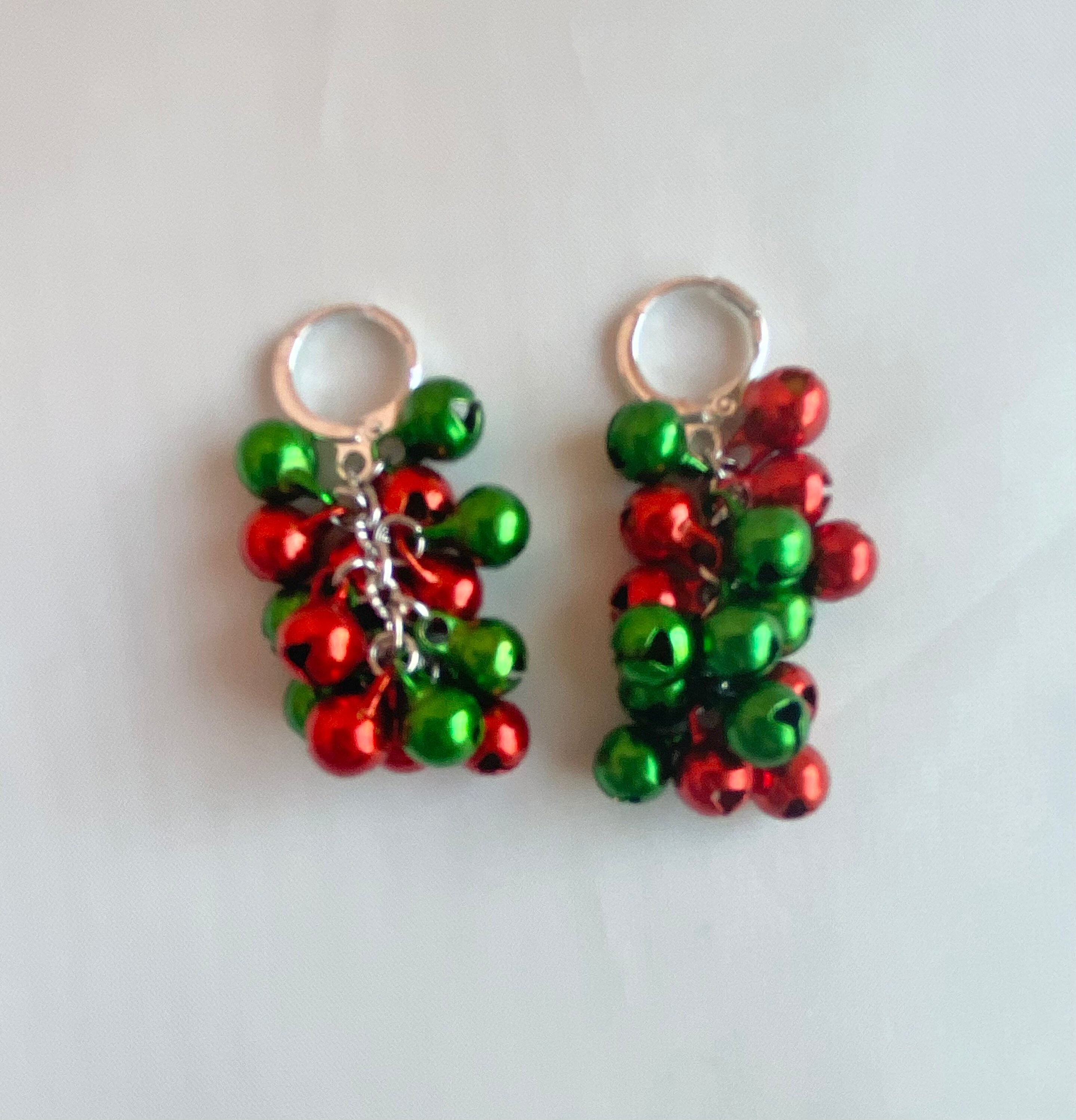 Jingle Bell Cluster Christmas Dangle Earrings - Etsy