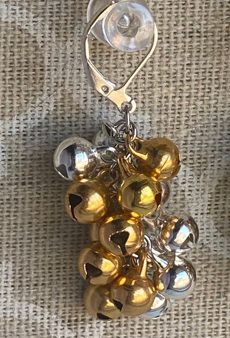 Jingle Bell Cluster Christmas Dangle Earrings - Etsy