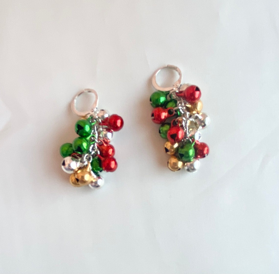 Jingle Bell Cluster Christmas Dangle Earrings - Etsy