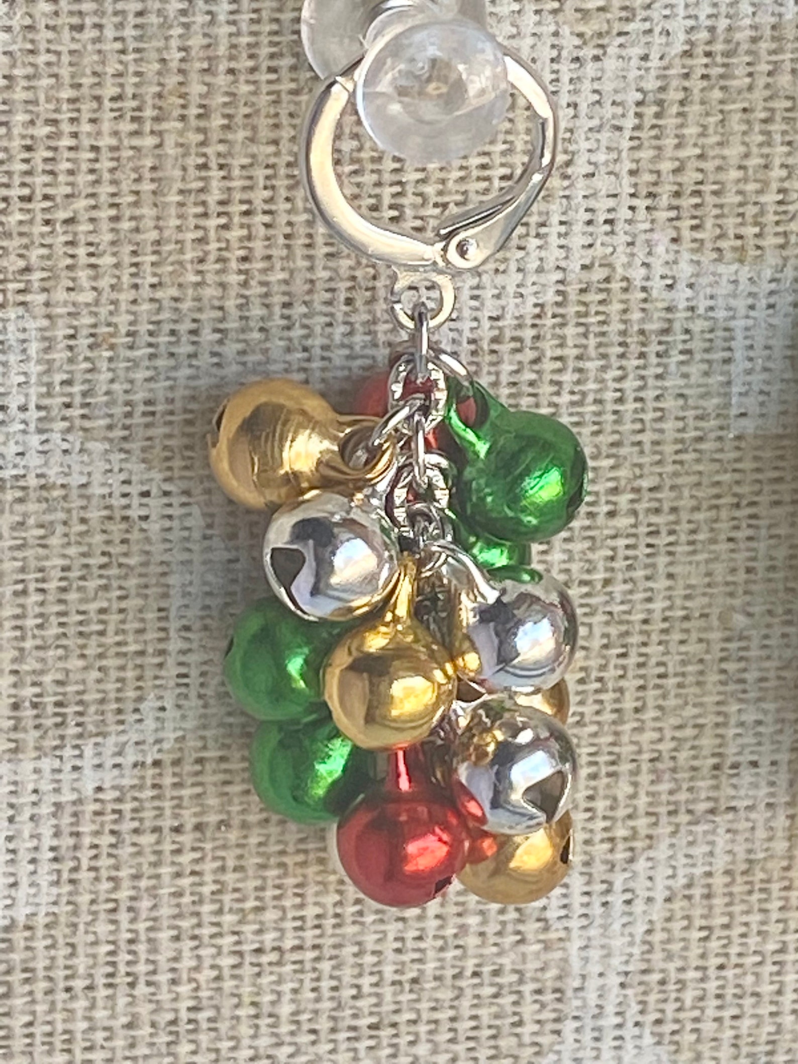 Jingle Bell Cluster Christmas Dangle Earrings - Etsy