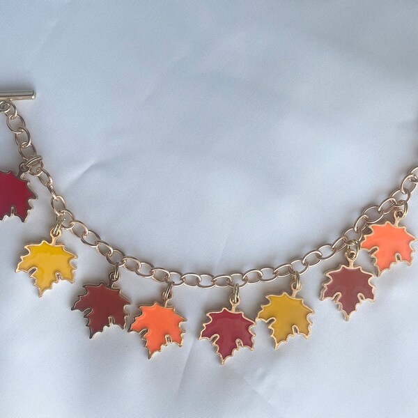 Copper Leaf Bracelet - Etsy