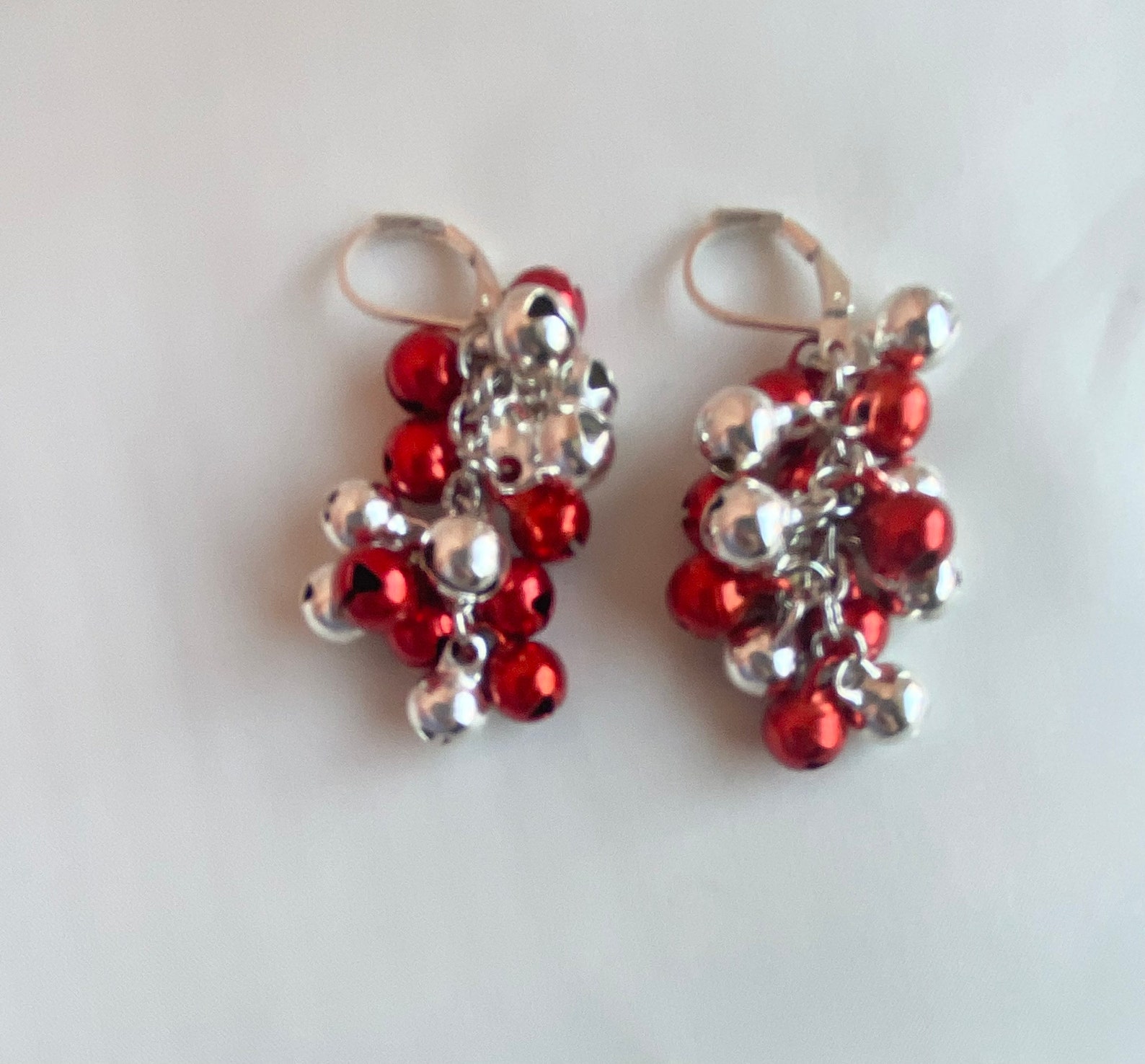 Jingle Bell Cluster Christmas Dangle Earrings - Etsy