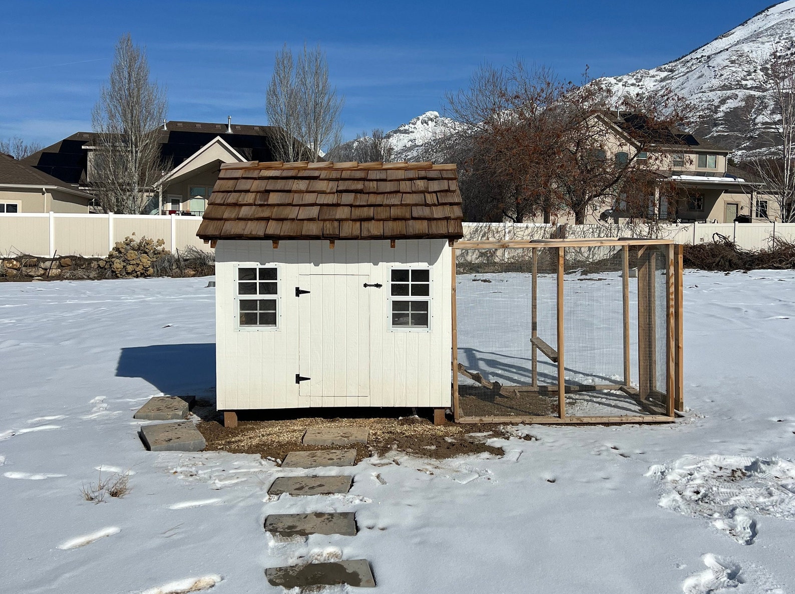 Chicken Coop With Attached Run Building Plans | DIY Coop Plans for 6-12 ...