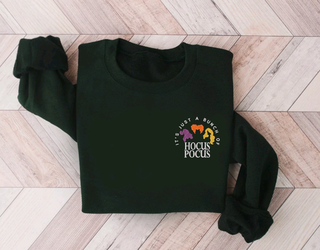 Hocus Pocus Embroidered Sweatshirt - Etsy