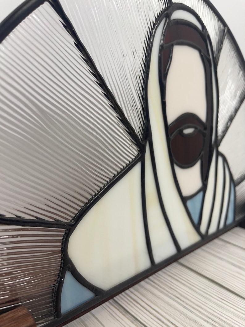 Jesus Stained Glass Panel - the Savior - Etsy