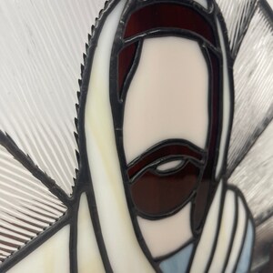 Jesus Stained Glass Panel - the Savior - Etsy