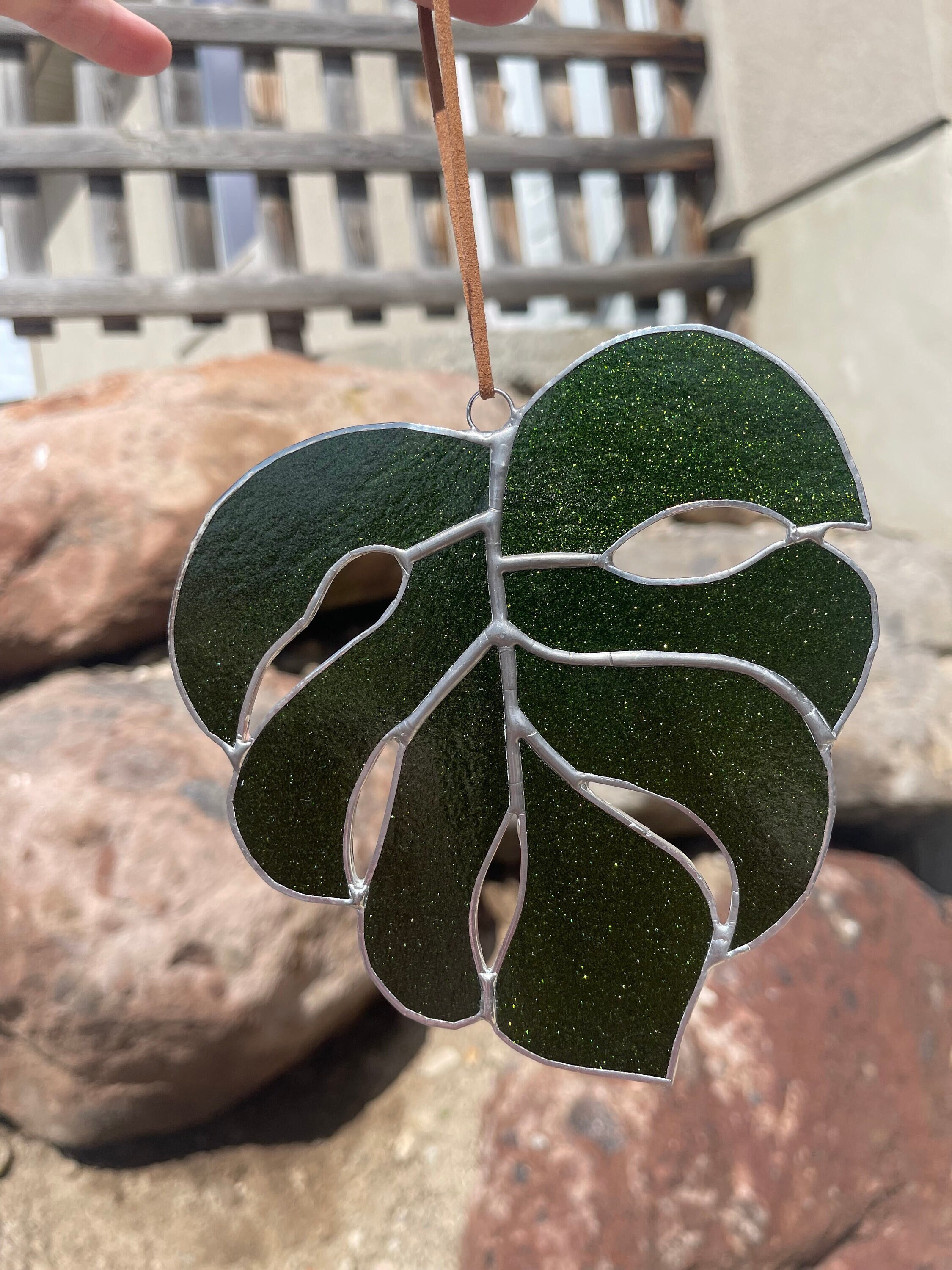 Monstera Stained Glass - Etsy