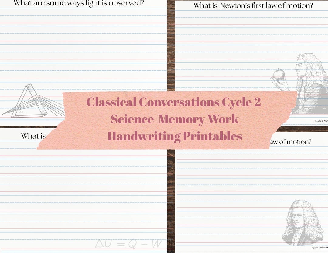 CC Cycle 2 Science Handwriting Printables - Etsy