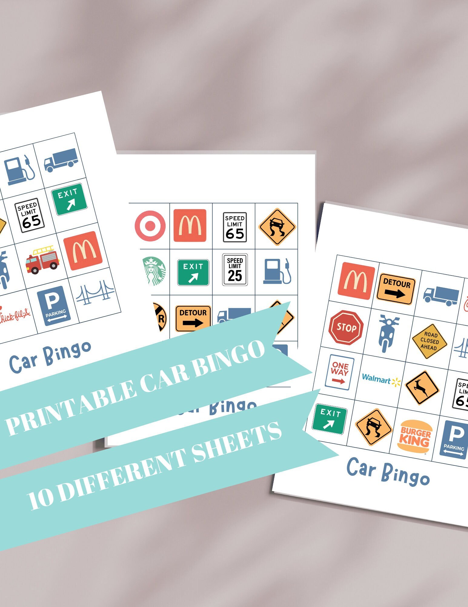 Printable Car Bingo - Etsy
