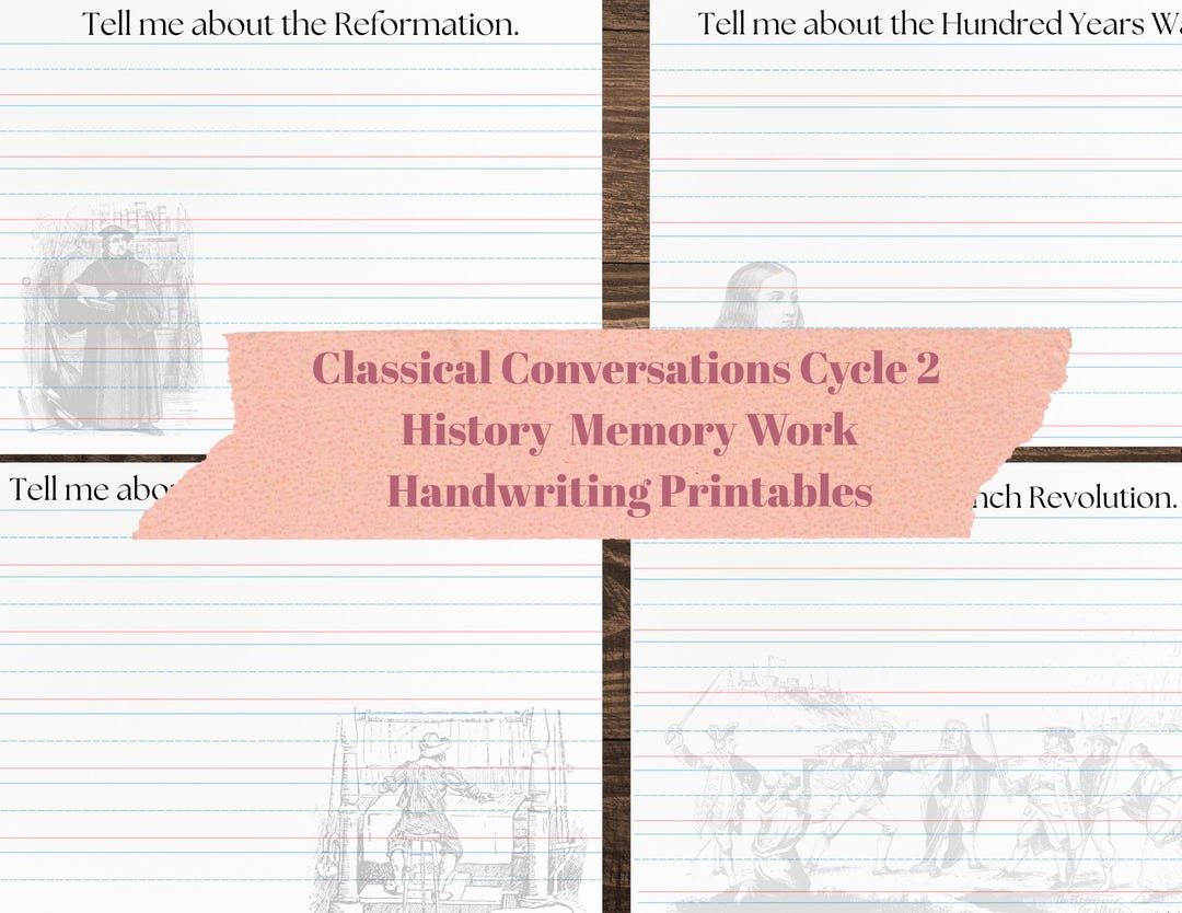 CC Cycle 2 History Handwriting Printables - Etsy