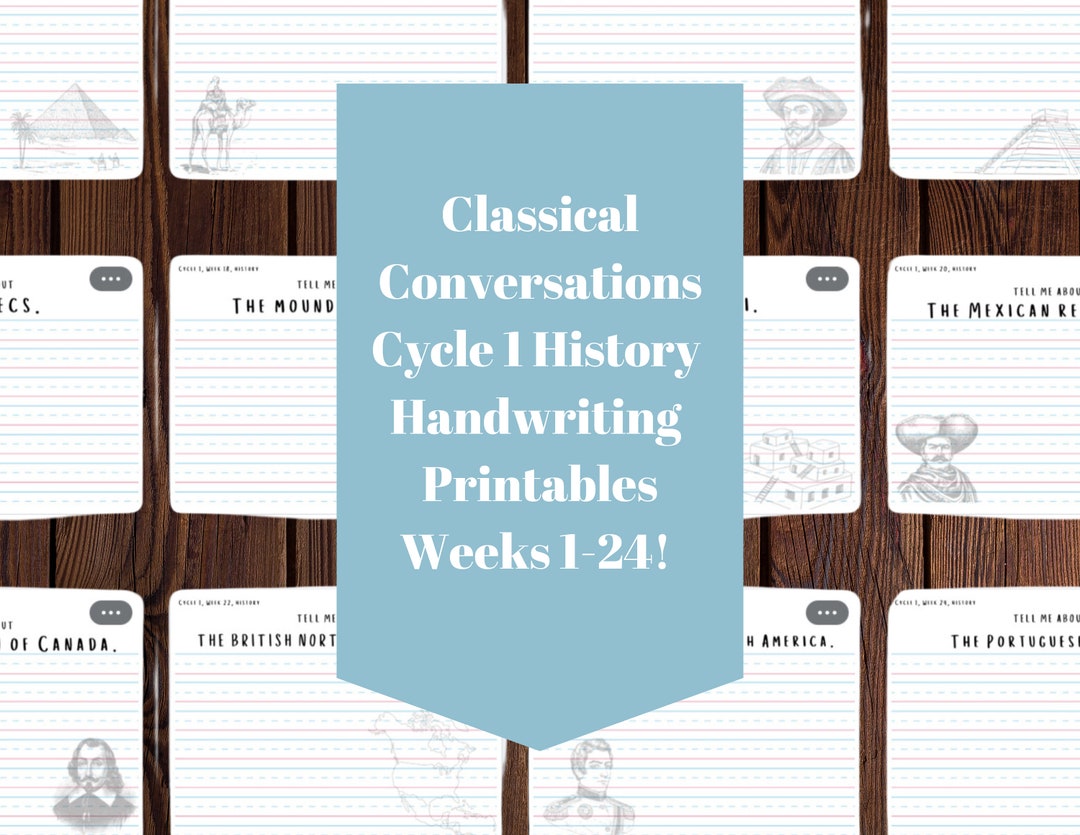 CC Cycle 1 History Handwriting Printables - Etsy