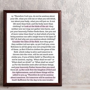 Minimalist/matthew 6 Printable Set - Etsy