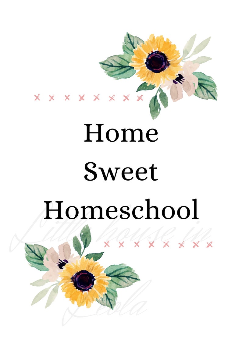 Home Sweet Homeschool Printable - Etsy