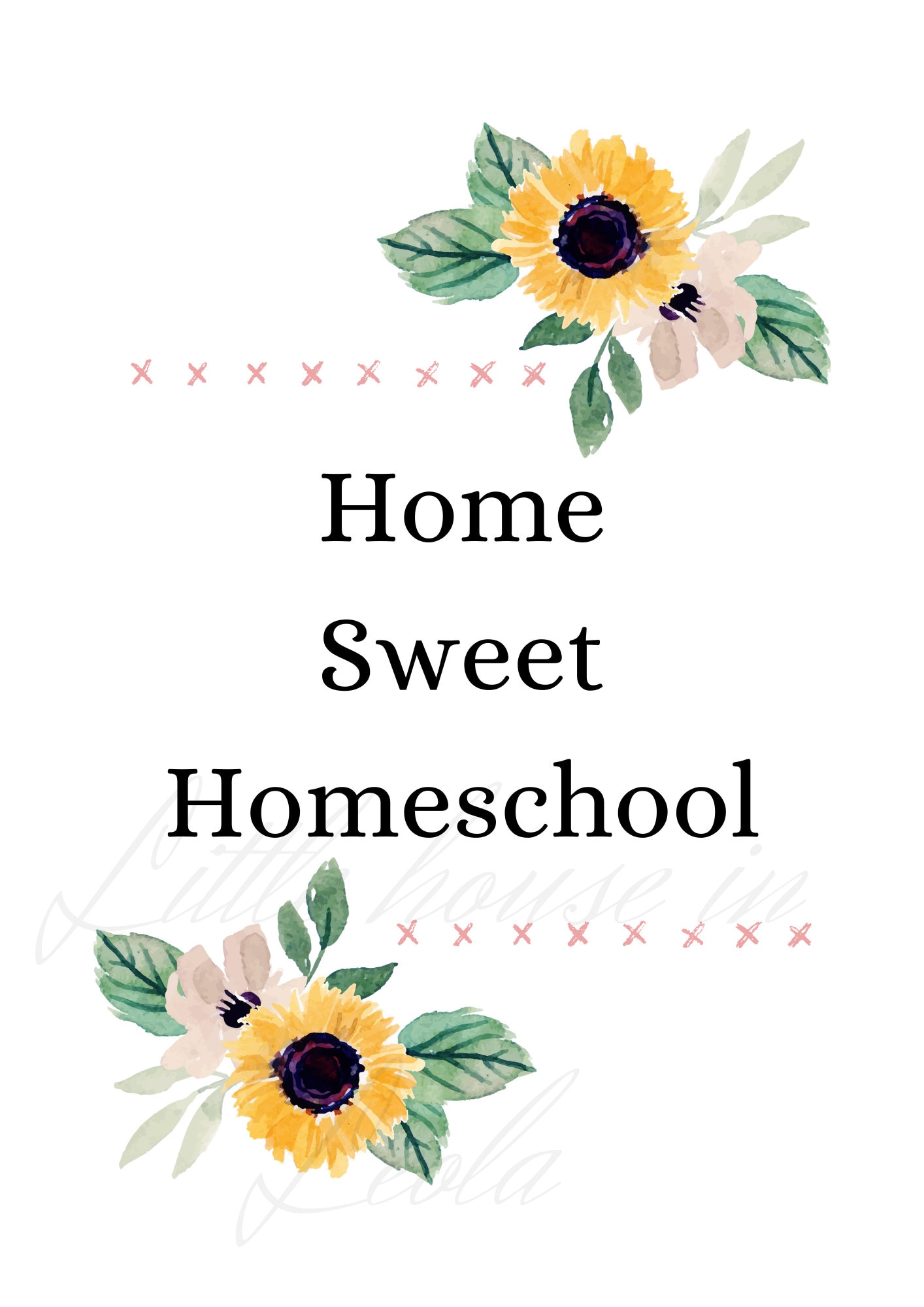Home Sweet Homeschool Printable - Etsy