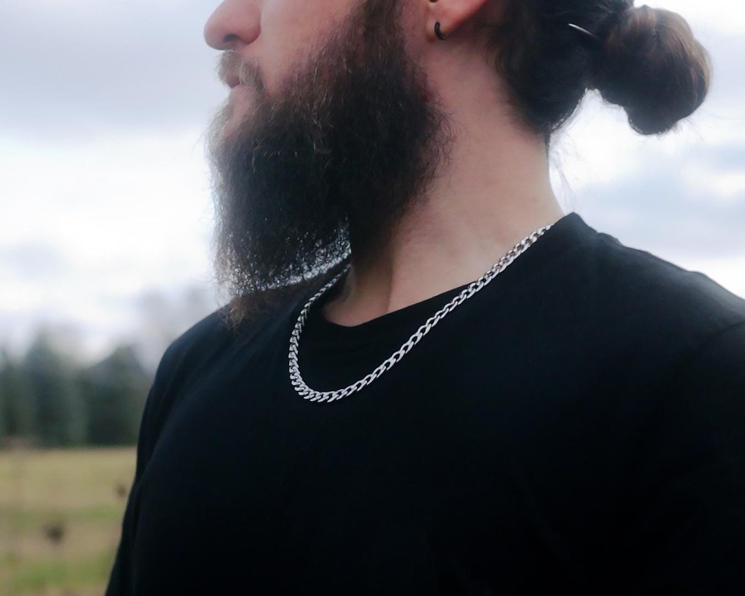 Stainless Curb Chain Necklace - Etsy