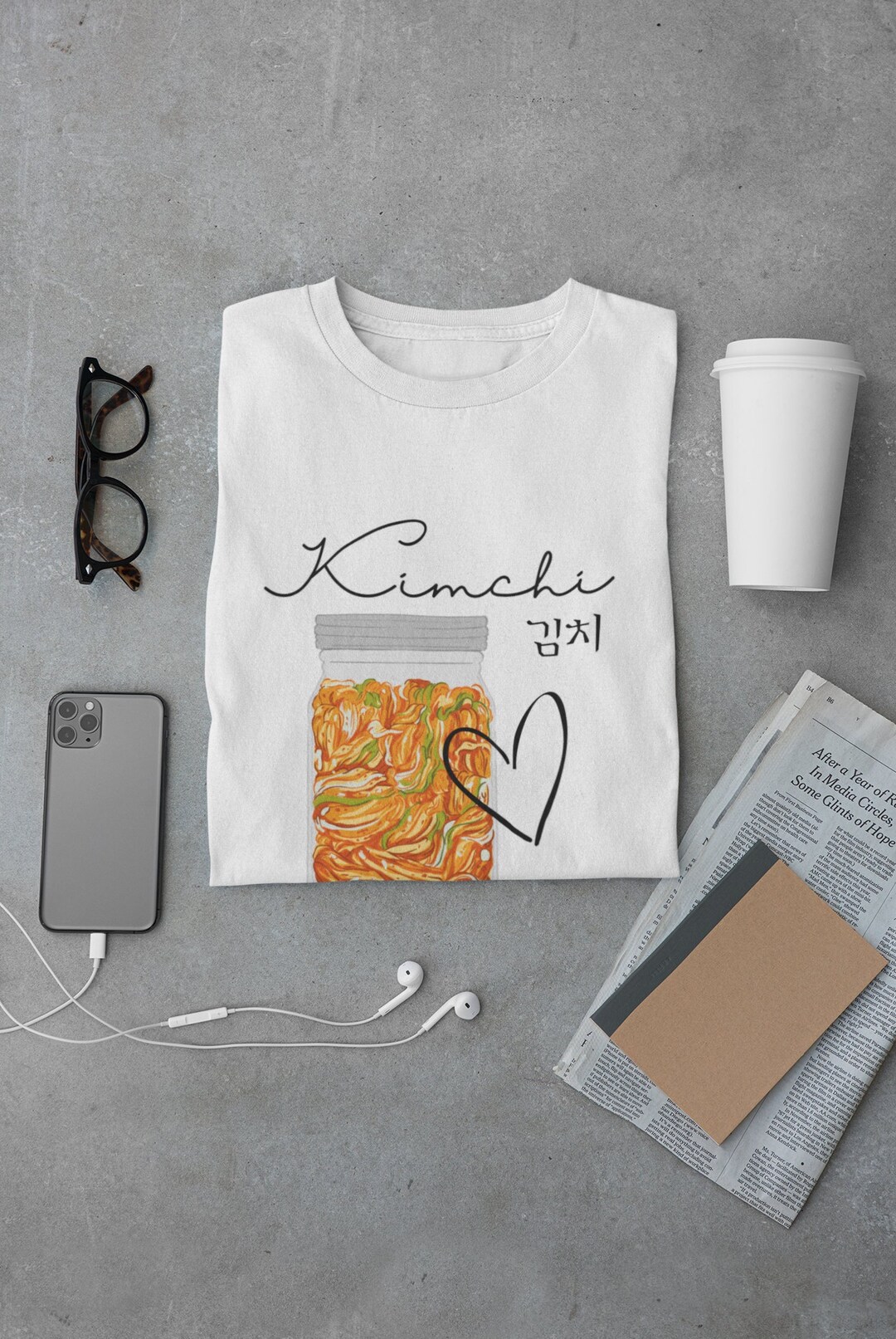 Korean Kimchi 김치 T-shirt/ Korean Fashion Shirt/ Kimchi Love/ Unisex ...