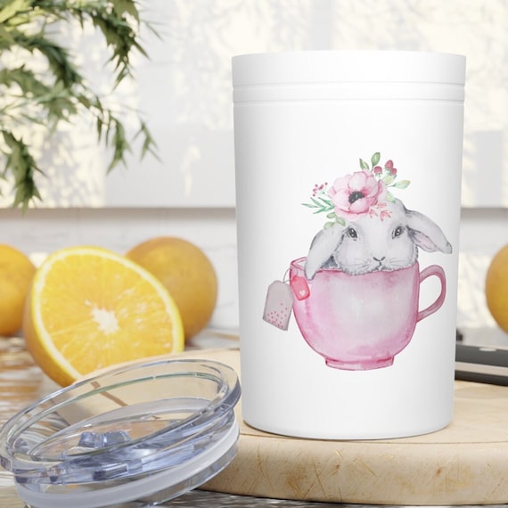 Bunny Tumbler/ Holland Lop Tea Cup / Cute Bunny Travel Mug / - Etsy