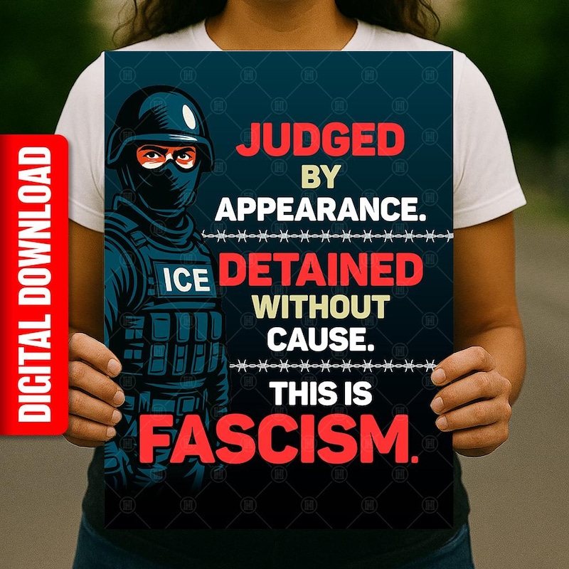 No Ice Protest Signs - Etsy