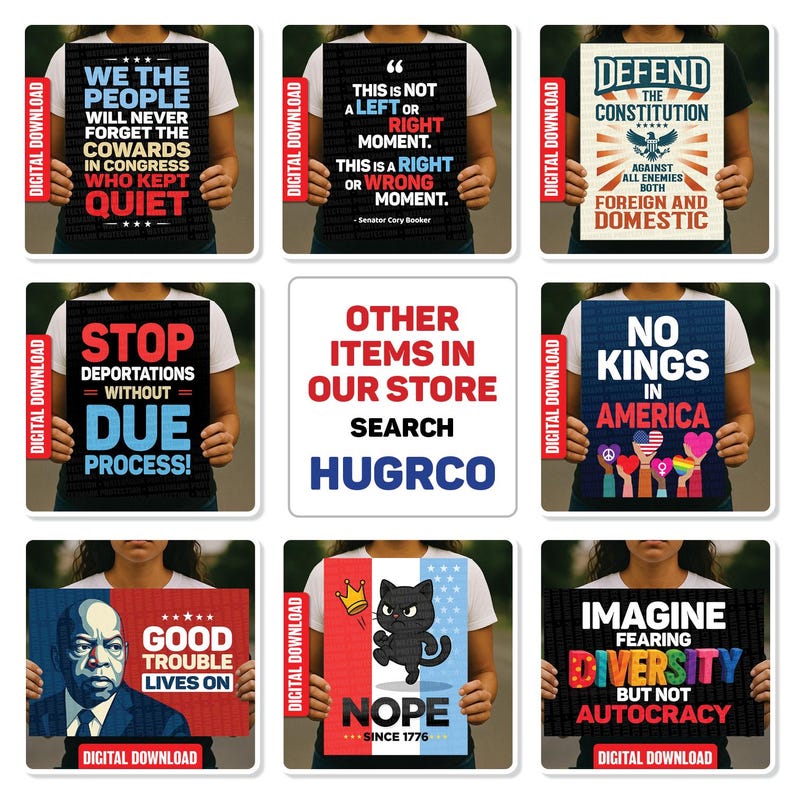 Abolish Secret Police PRINTABLE Digital Download Anti-trump March Rally ...