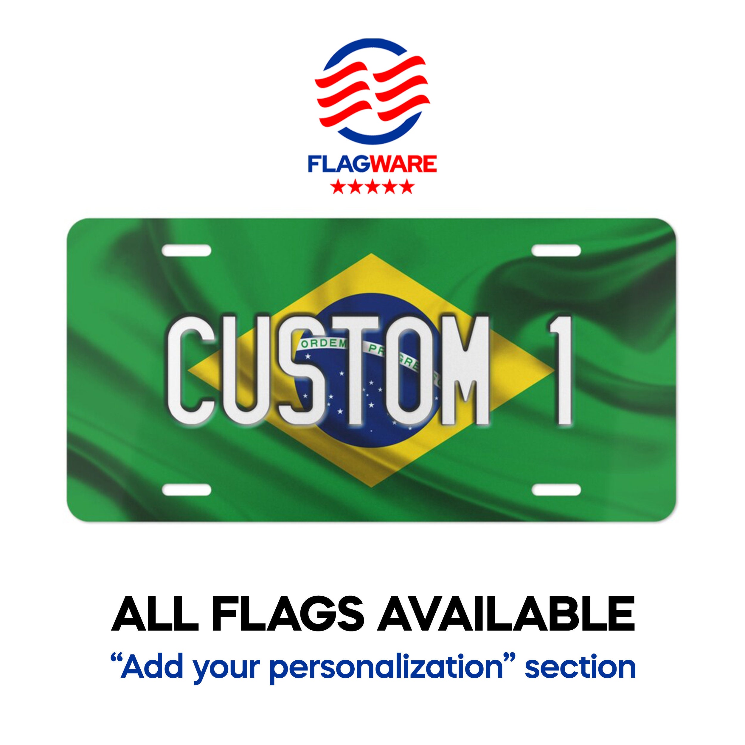 Jamaica Custom License Plates All Flags Available - Etsy