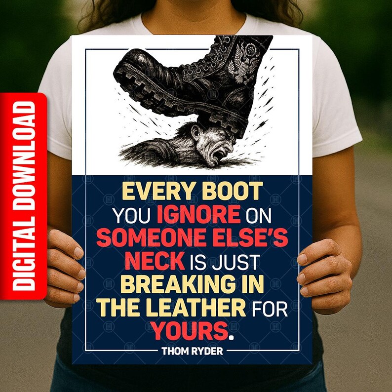 Every Boot You Ignore, Anti Trump Sign Printable Digital Download - Etsy