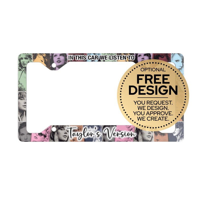 Custom License Plate Cover | FREE Design | Fully Personalized ...