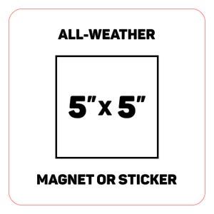 Custom Bumper Sticker or Magnet | Personalized Waterproof Vinyl Decal ...