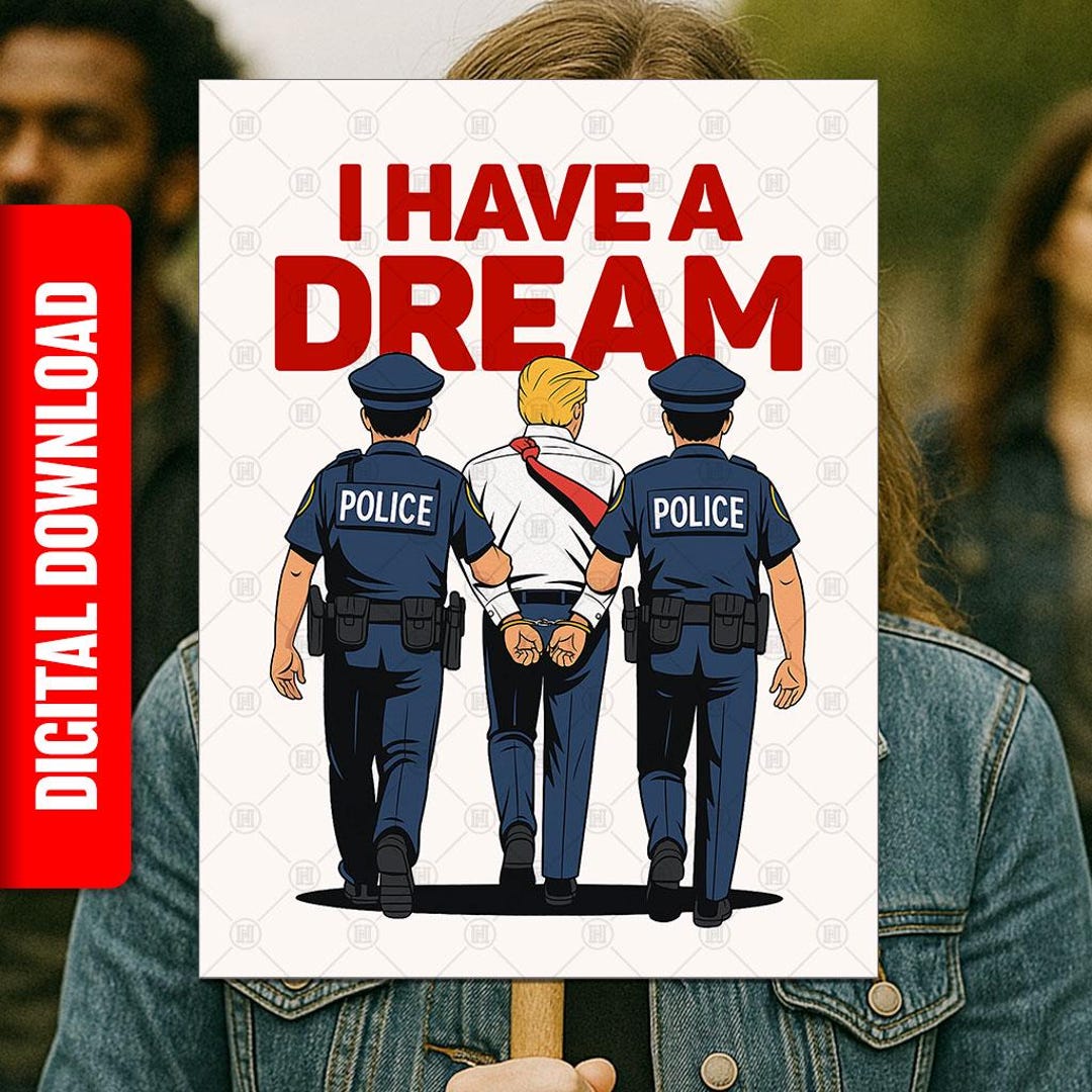 I Have a Dream Protest Sign PRINTABLE, Digital Download, Political ...