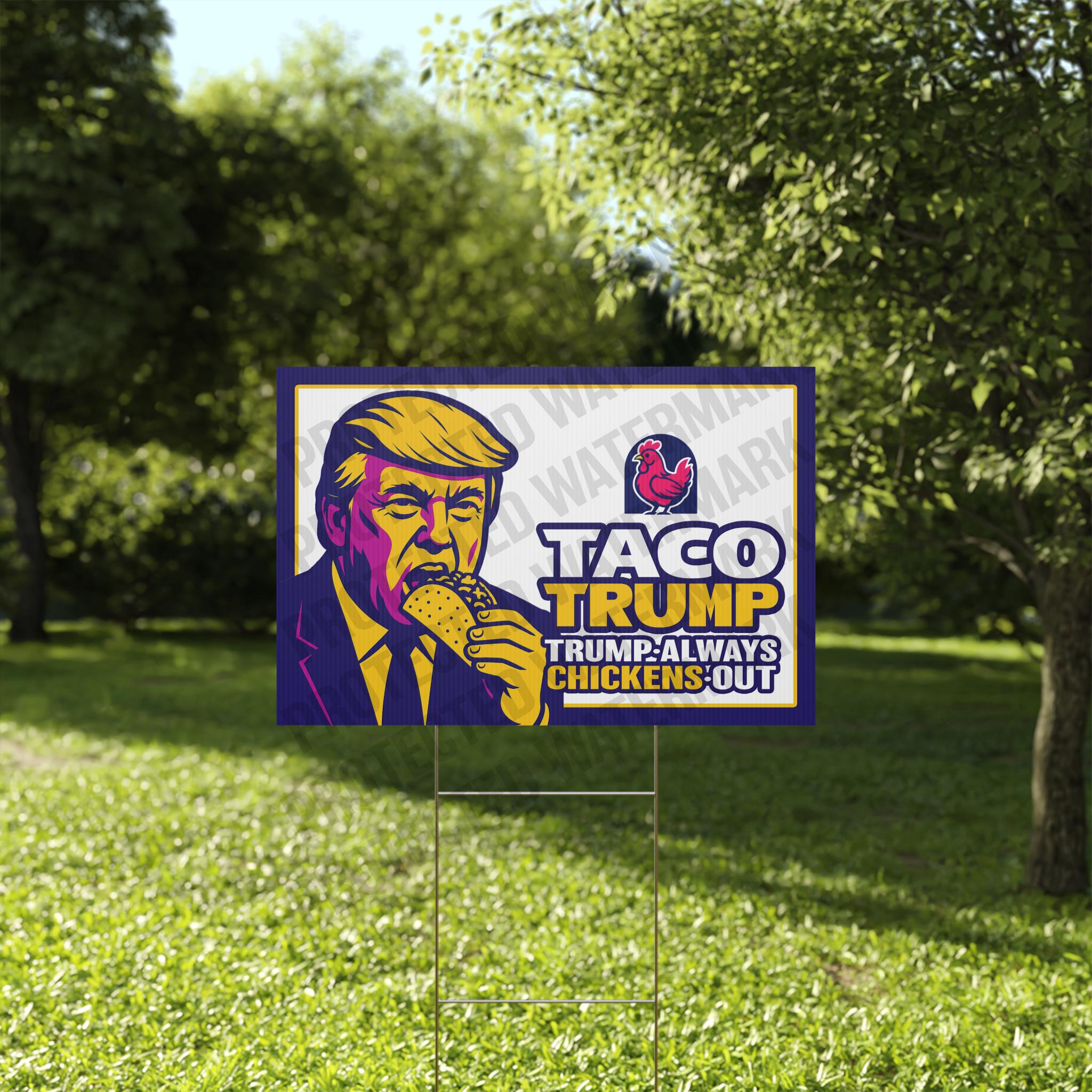 Trump Taco Sticker Let's Go Taco Trump 2025 SVG-EPS-PNG, Instant ...