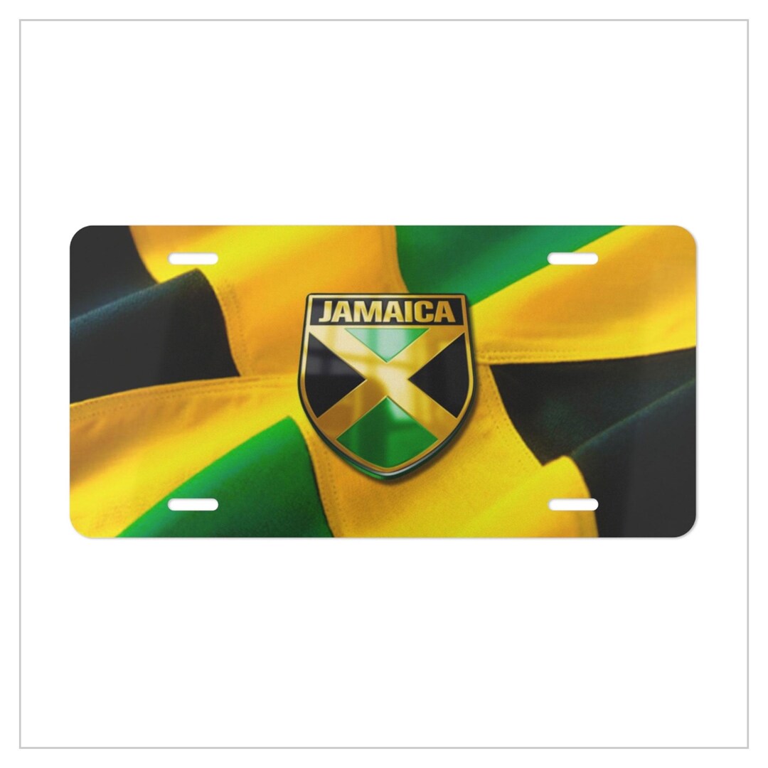 Jamaica License Plates All Flags Available Ask Us Vehicle Vanity Tags ...