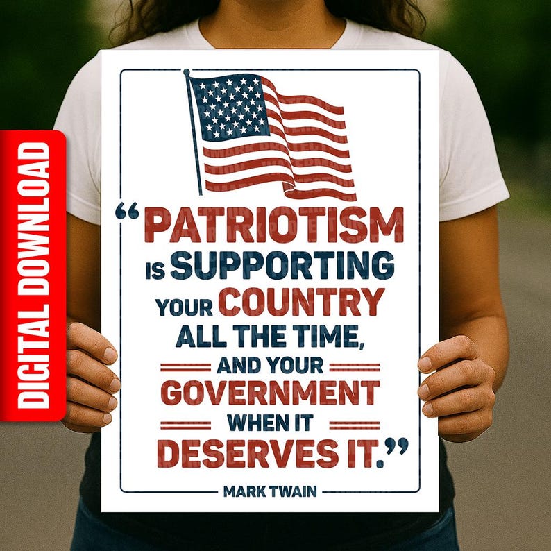 Patriotism is Supporting, Anti Trump Sign Printable Digital Download - Etsy
