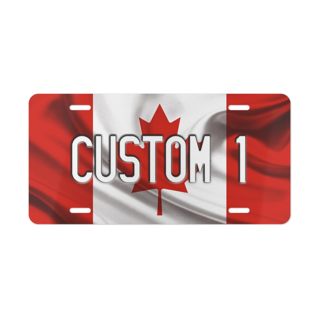 Canada Custom License Plates All Flags Available - Etsy