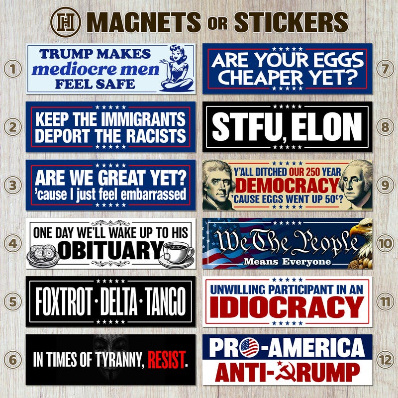 Anti Trump Bumper Sticker - Etsy