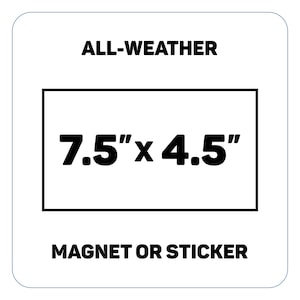 Custom Bumper Sticker or Magnet | Personalized Waterproof Vinyl Decal ...