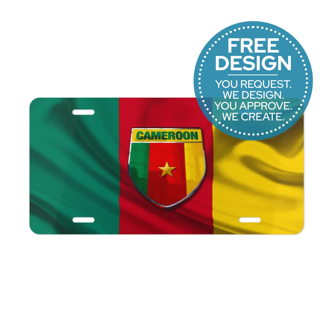 Cameroon Custom License Plates FREE Design All Flags - Etsy
