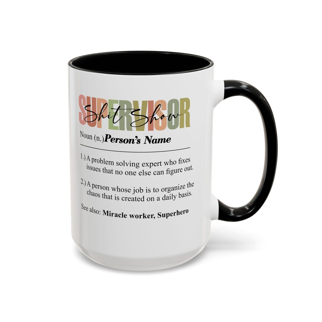 Shitshow Supervisor Hilarious Coffee Mug Funny Office Coworker Gift ...