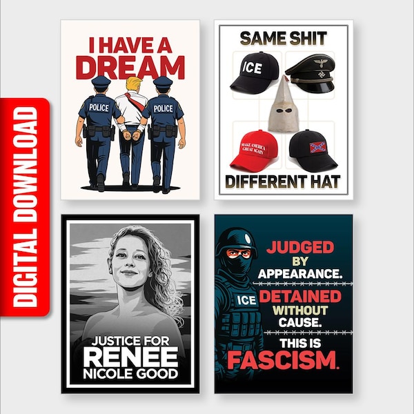 Anti Ice Protest Poster - Etsy