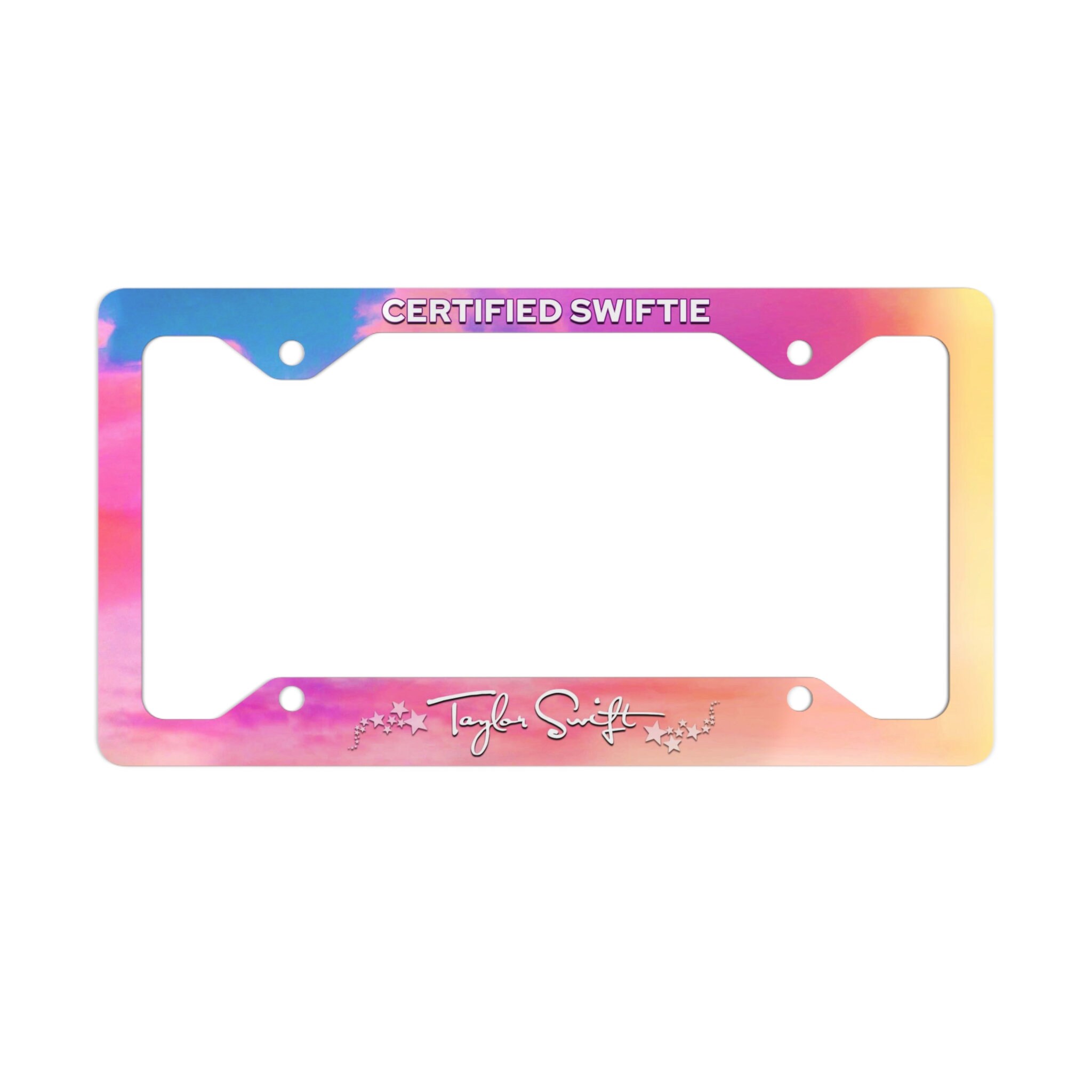 Custom License Plate Frame FREE Design Certified Swiftie Swift Car ...