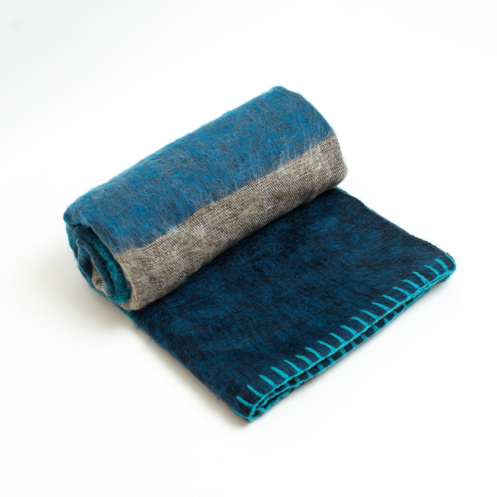 Extra Soft Yak Wool Travel Throw Blanket 46"x96" Handmade | Cozy Warm ...