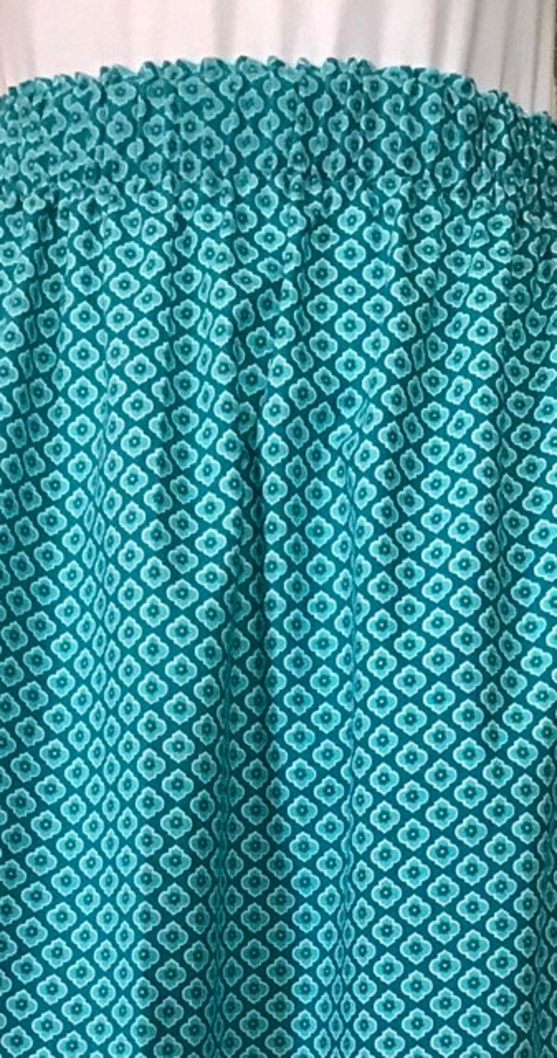 Ribbon Skirt Traditional Turquoise Ganado Print Medium - Etsy