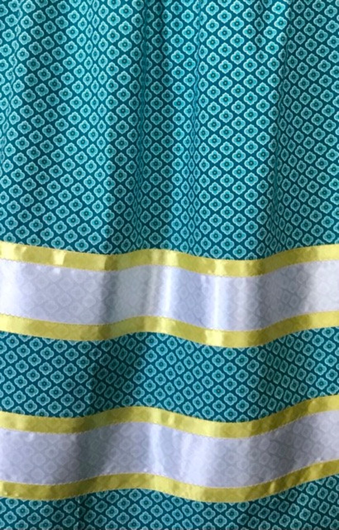 Ribbon Skirt Traditional Turquoise Ganado Print Medium - Etsy