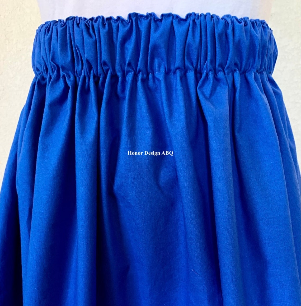 Traditional Ribbon Skirt Royal Blue Solid With Yellow, Orange, Red ...