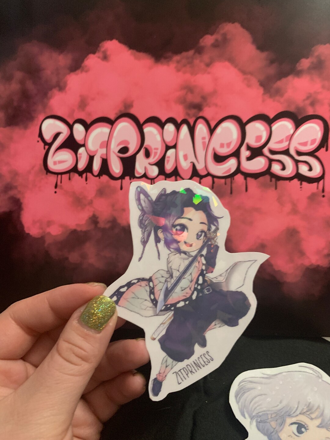 Butterfly Warrior Holographic Sticker - Etsy