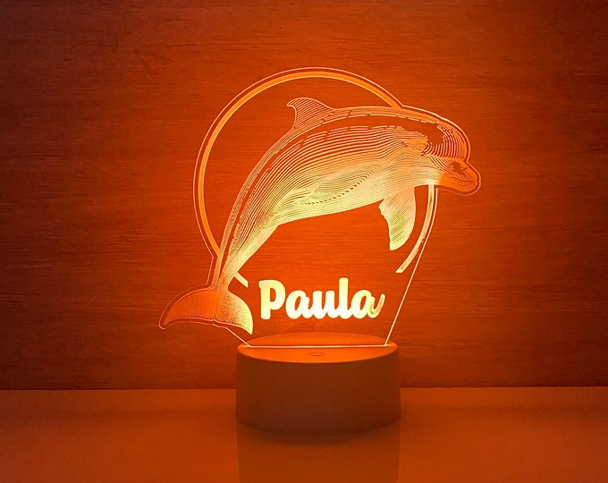 Dolphin LED Beach Night Light - Etsy