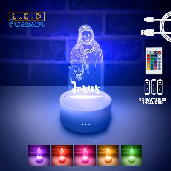 Custom LED Name Light Jesus Christ Personalized LED Sign - Etsy