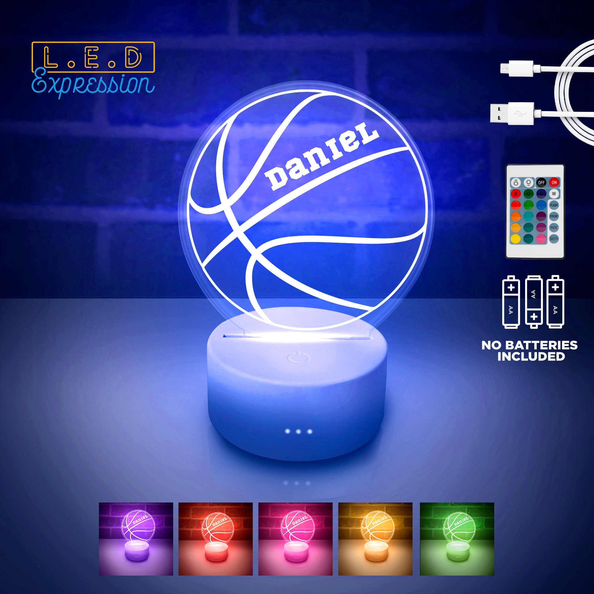 Led Basketball Lamp - Etsy